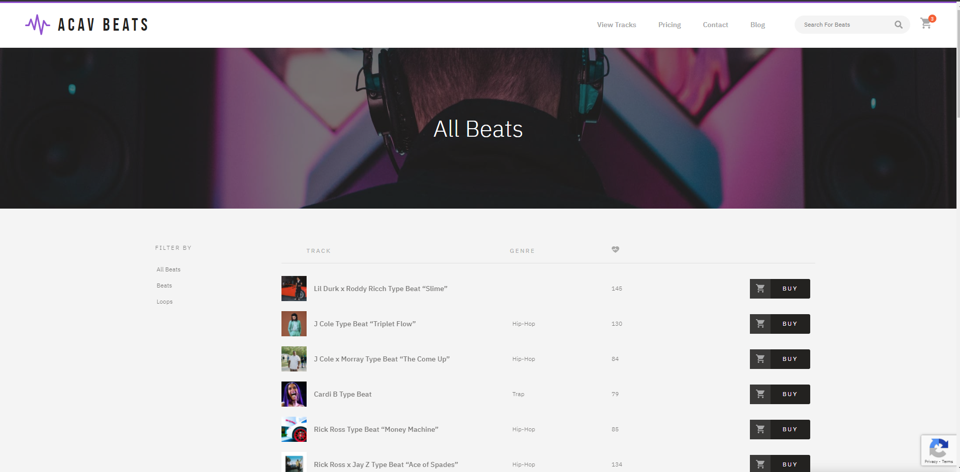 UI Theme - BeatStore